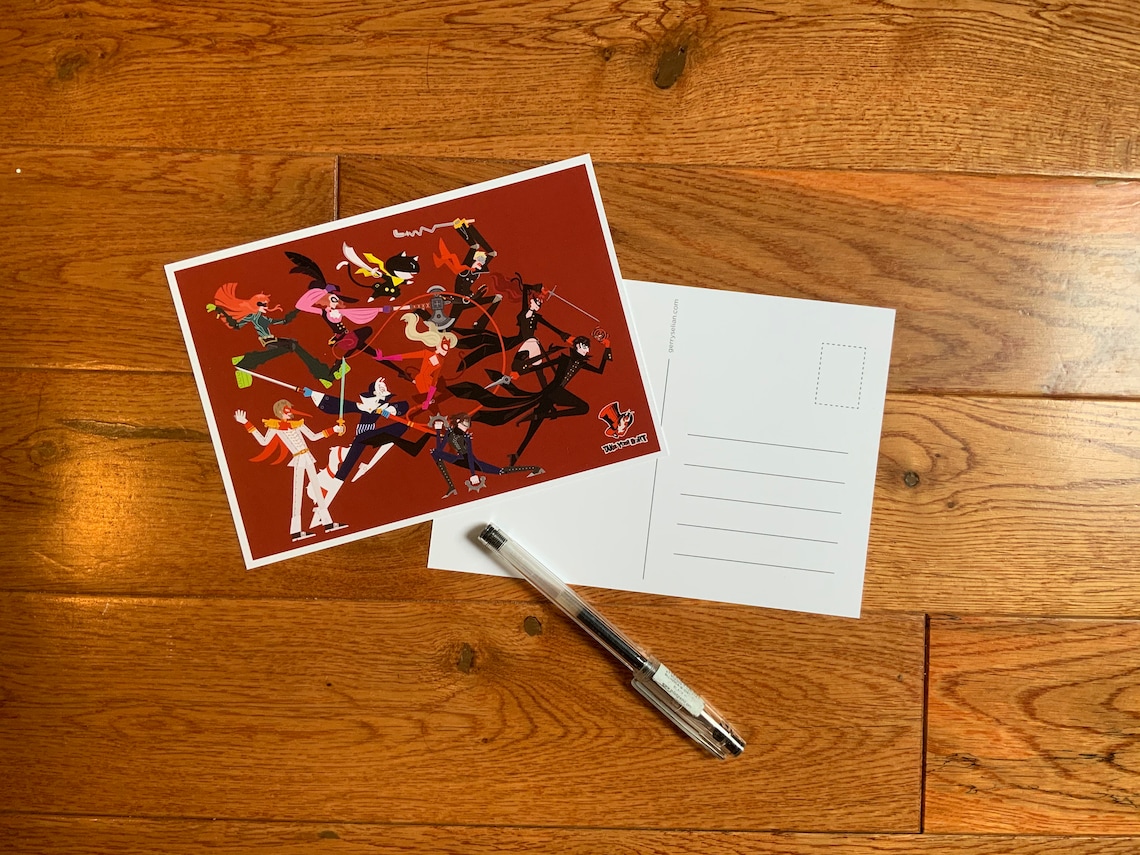 Persona 5 Phantom Thieves Art Print Poster Colorful Persona 5 | Etsy