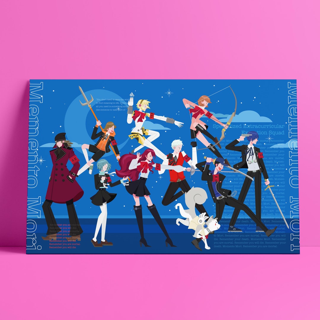 Persona 3 SEES Art Print Poster, Colorful Persona 3 Anime & Manga Fan ...