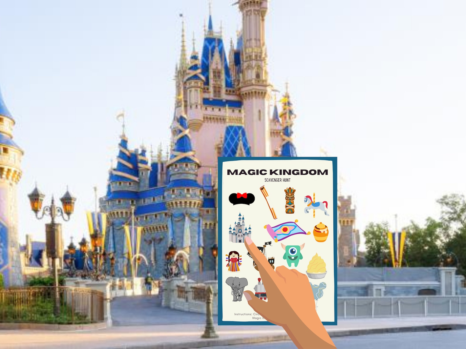 Printable Magic Kingdom Scavenger Hunt, WDW Park, PDF - Etsy