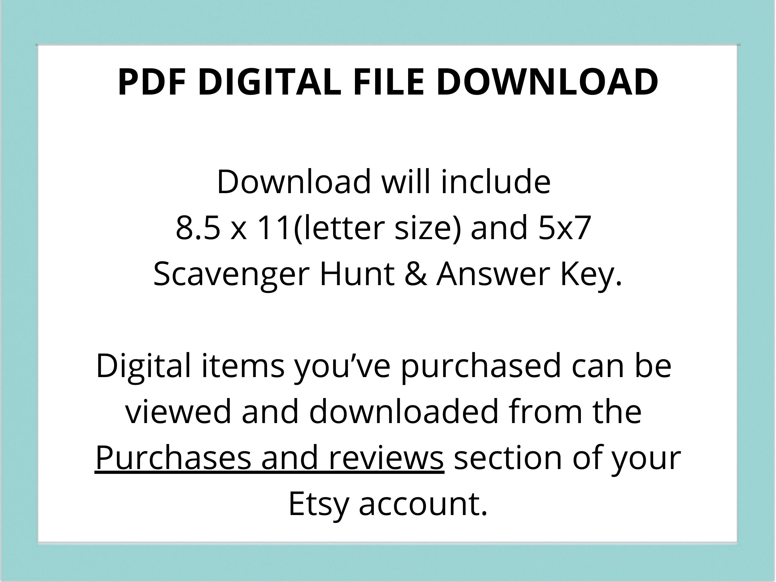 Printable Magic Kingdom Scavenger Hunt, WDW Park, PDF - Etsy