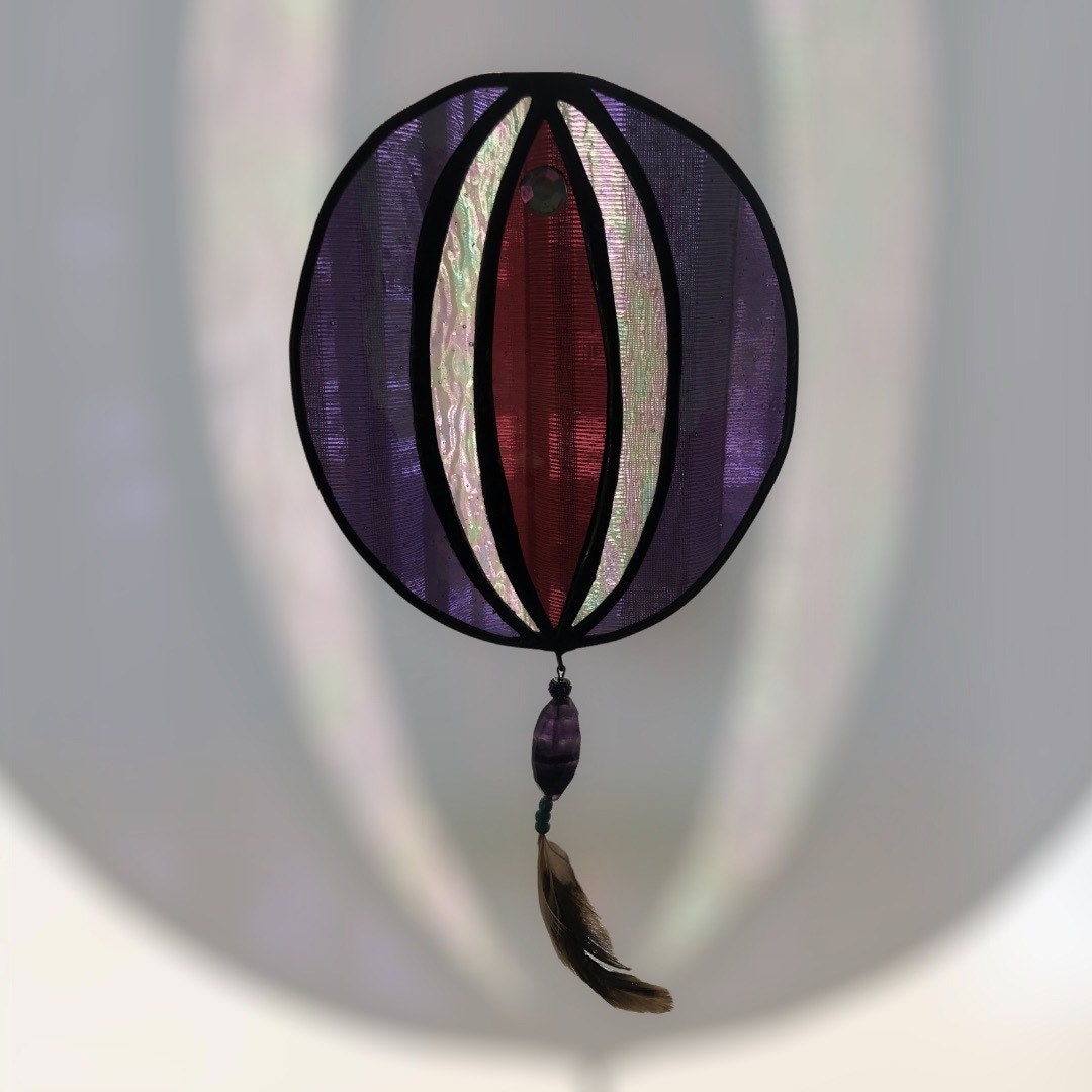 Yoni Stained Glass Sun Catcher - Etsy