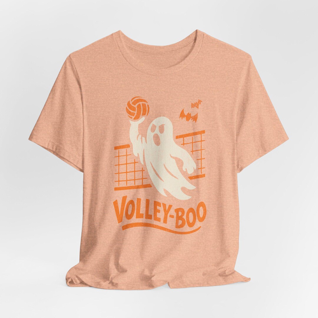 Scary Ghost Volleyball Player T-shirt, Spooky Halloween Tee, Haunted ...