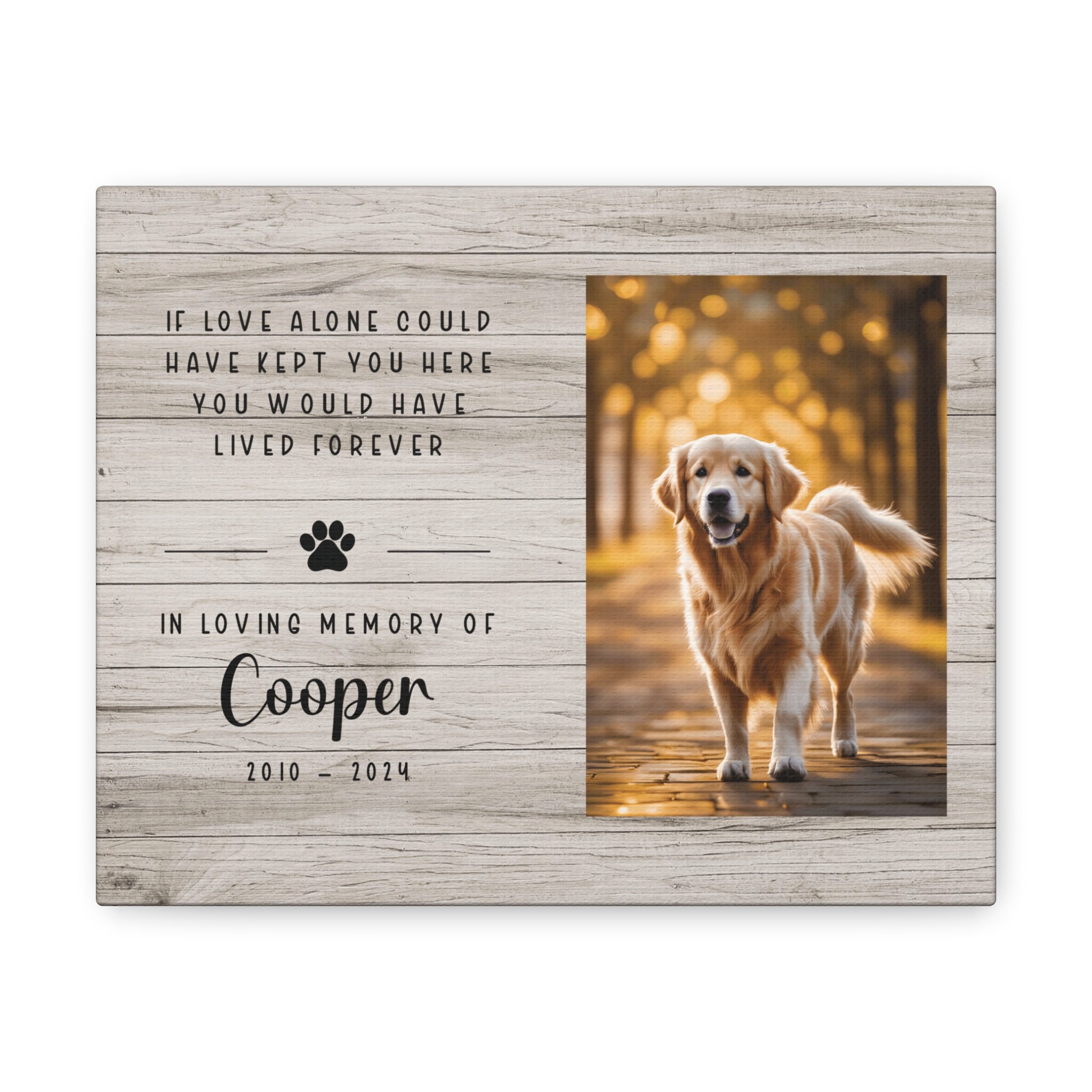 Personalized Pet Loss Gift, Pet Memorial Keepsake, Pet Bereavement Gift ...