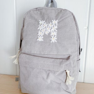 Custom Initial Backpack Hand Embroidery - Etsy