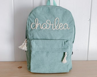 Large Hand Embroidered Backpack - Etsy