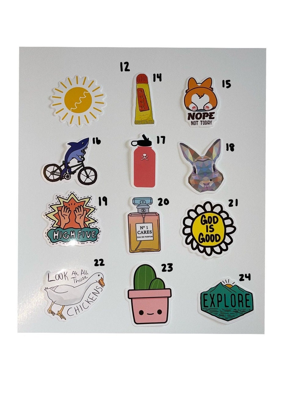 Water Proof Vynl Sticker for Hydro Flask, Cute Sticker, Summer Sticker ...