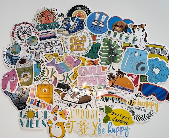 Water Proof Vynl Sticker for Hydro Flask Cute Sticker Summer | Etsy