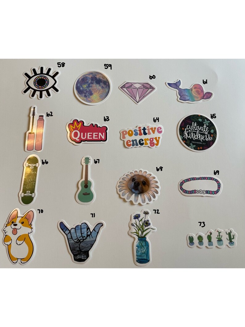 Water Proof Vynl Sticker for Hydro Flask, Cute Sticker, Summer Sticker ...