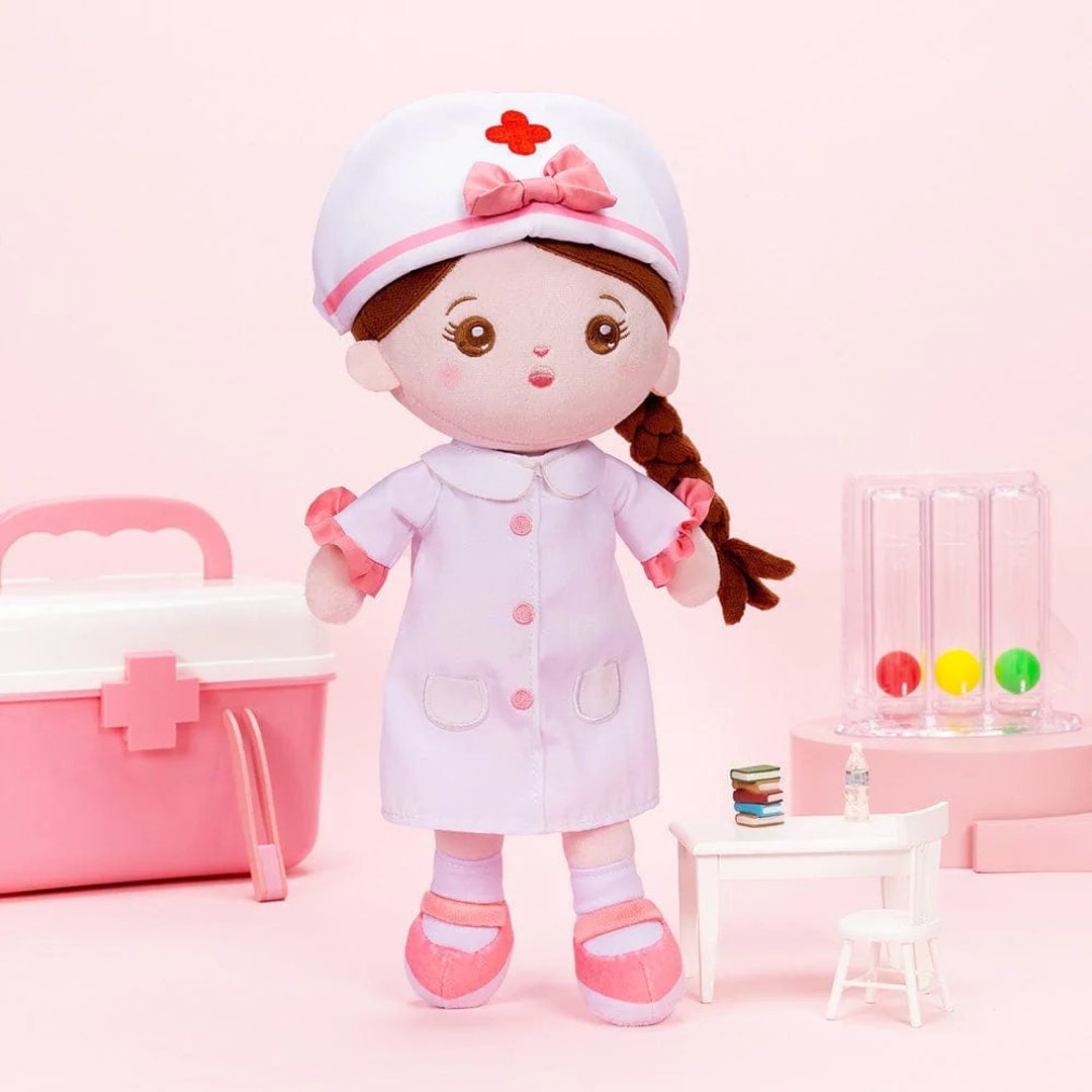 Personalized Nurse Plush Girl Doll, Custom Rag Doll, Personalized Dolls ...