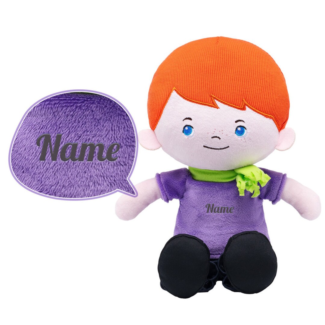 Personalized Blue Eyes Plush Boy Doll - Etsy