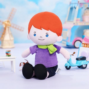 Personalized Blue Eyes Plush Boy Doll - Etsy