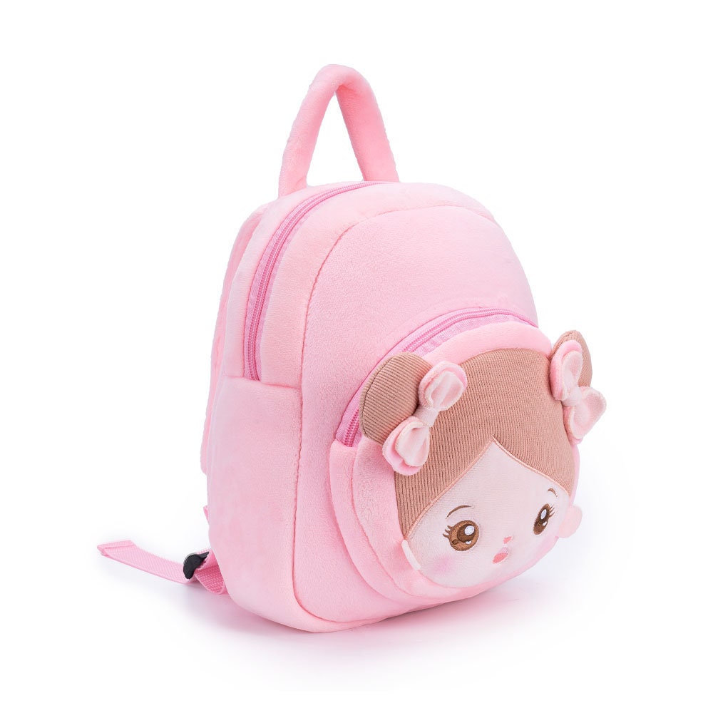 Personalized Pink Cat Dolls Backpack, Sweet Baby Face Backpack, Soft ...