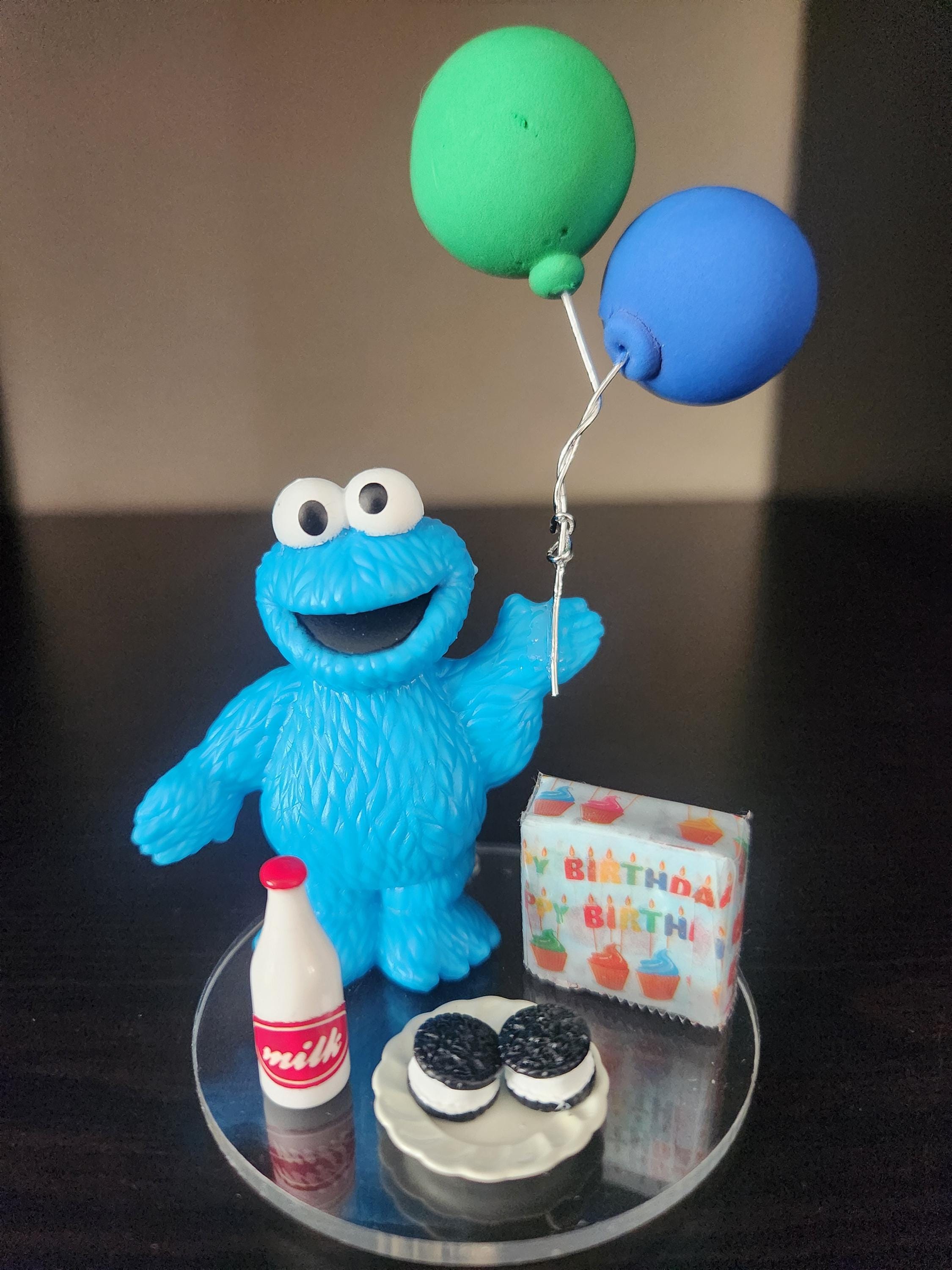 Cookie Monster Desk Decor or Cookie Monster Cake Topper. This Item is a ...