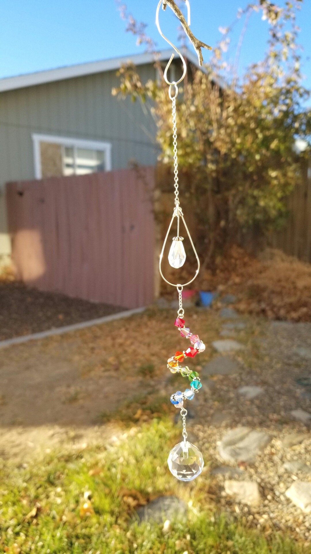Crystal Gem Suncatcher Rainbow - Etsy