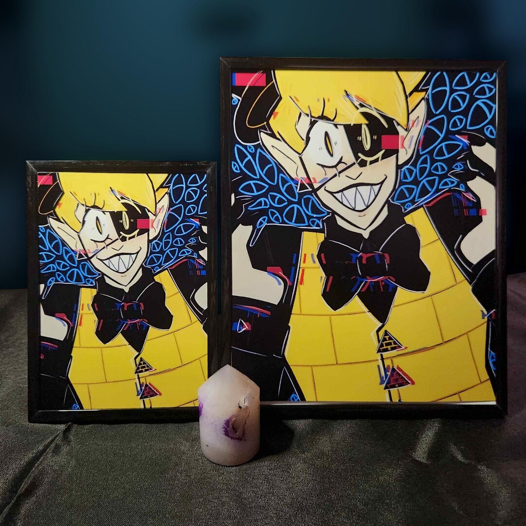 Yellow Dream Demon - Yellow Triangle Demon - Human Triangle Demon Wall ...