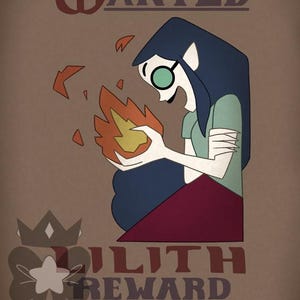 Lilith Wanted Poster - 8x10 Art Print - Wall Art - Etsy