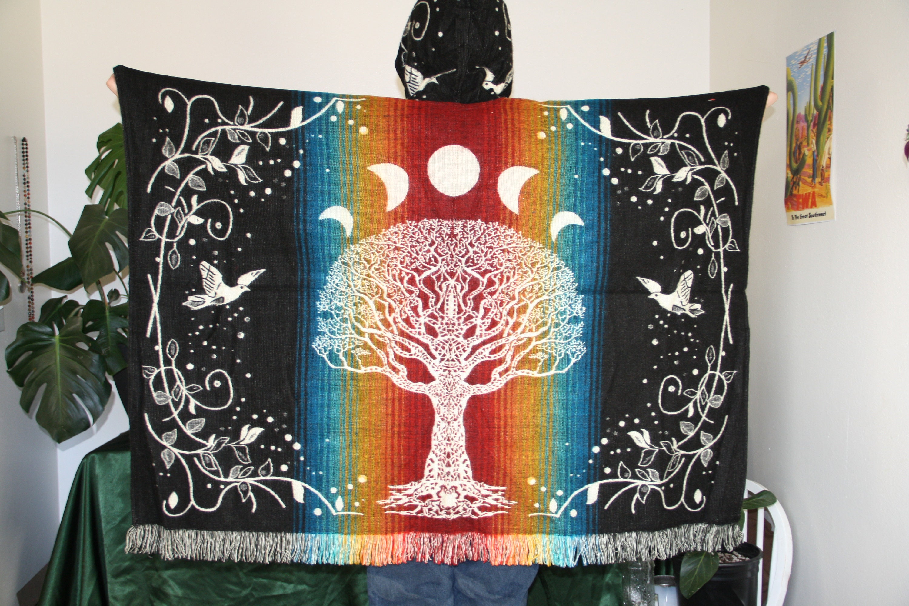 Tree of Life Poncho - Etsy