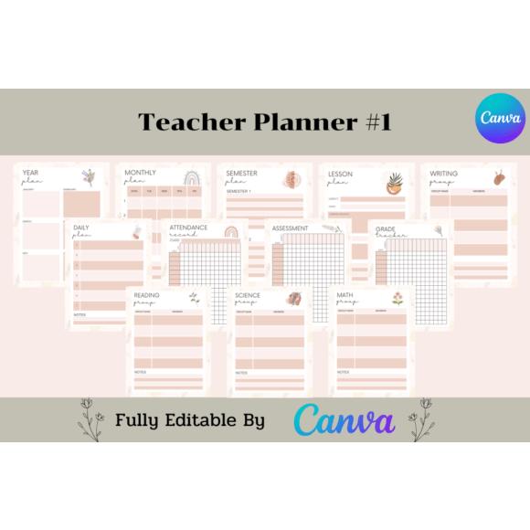 Ultimate Teacher Planner Canva Template - Etsy