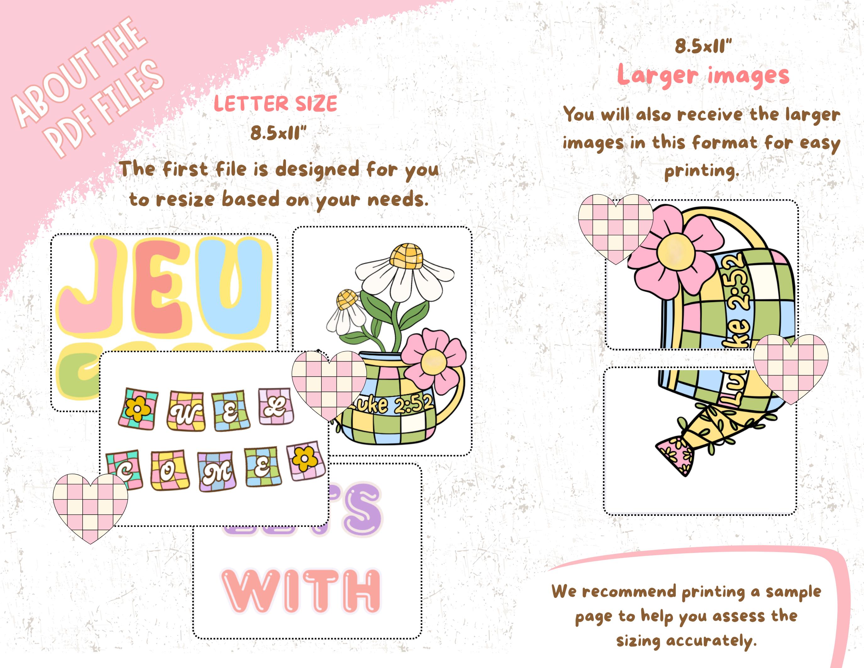 Christian Back to School Bulletin Board Kit: Jesus Theme (digital ...