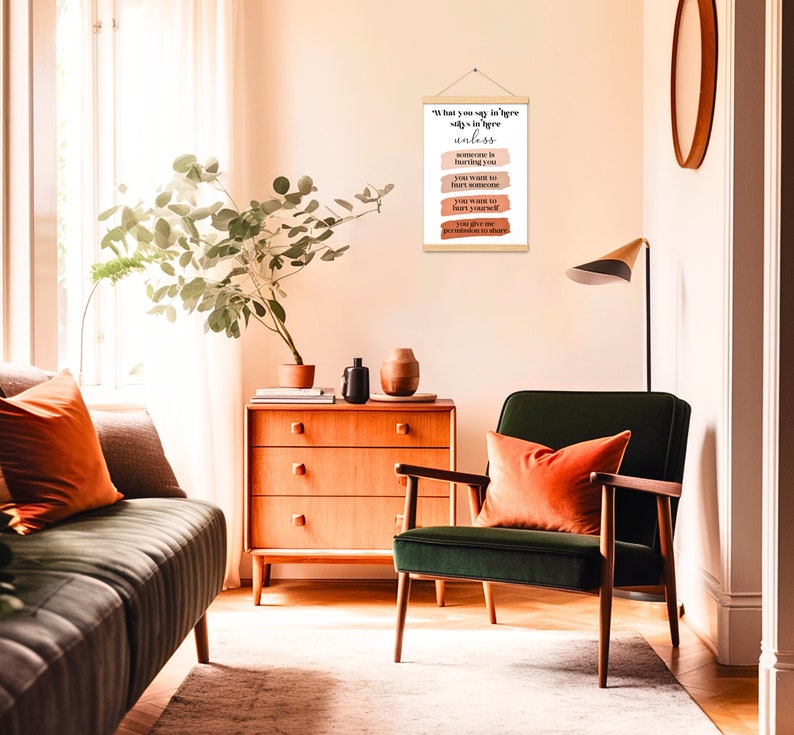 Confidentiality Poster Sign Boho Confidentiality Wall Art - Etsy