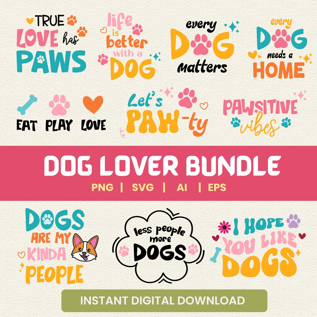 Every Dog Matters, Dog Lover SVG, Pawsitive Vibes, Fur Mom Svg, Dog Mom ...