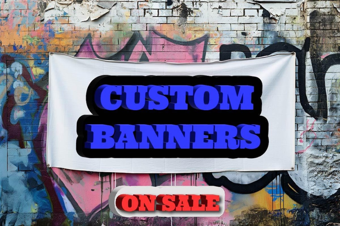 Custom Vinyl Banners Double-sided Banners 13oz, 15oz, 18oz Personalized ...