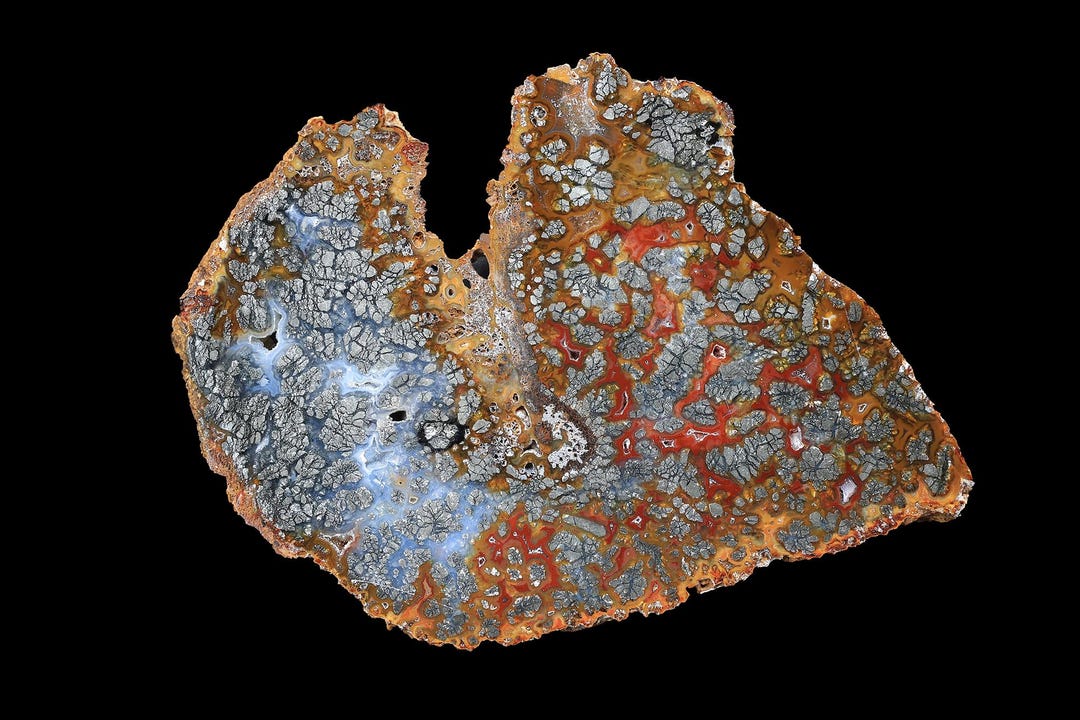 Marcasite in Agate AAA Grade Slab Specimen - Etsy