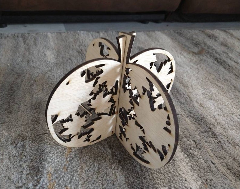 Pumpkin Decor Maple Leaf Pattern (SVG) - Glowforge/lightburn/cnc/laser ...