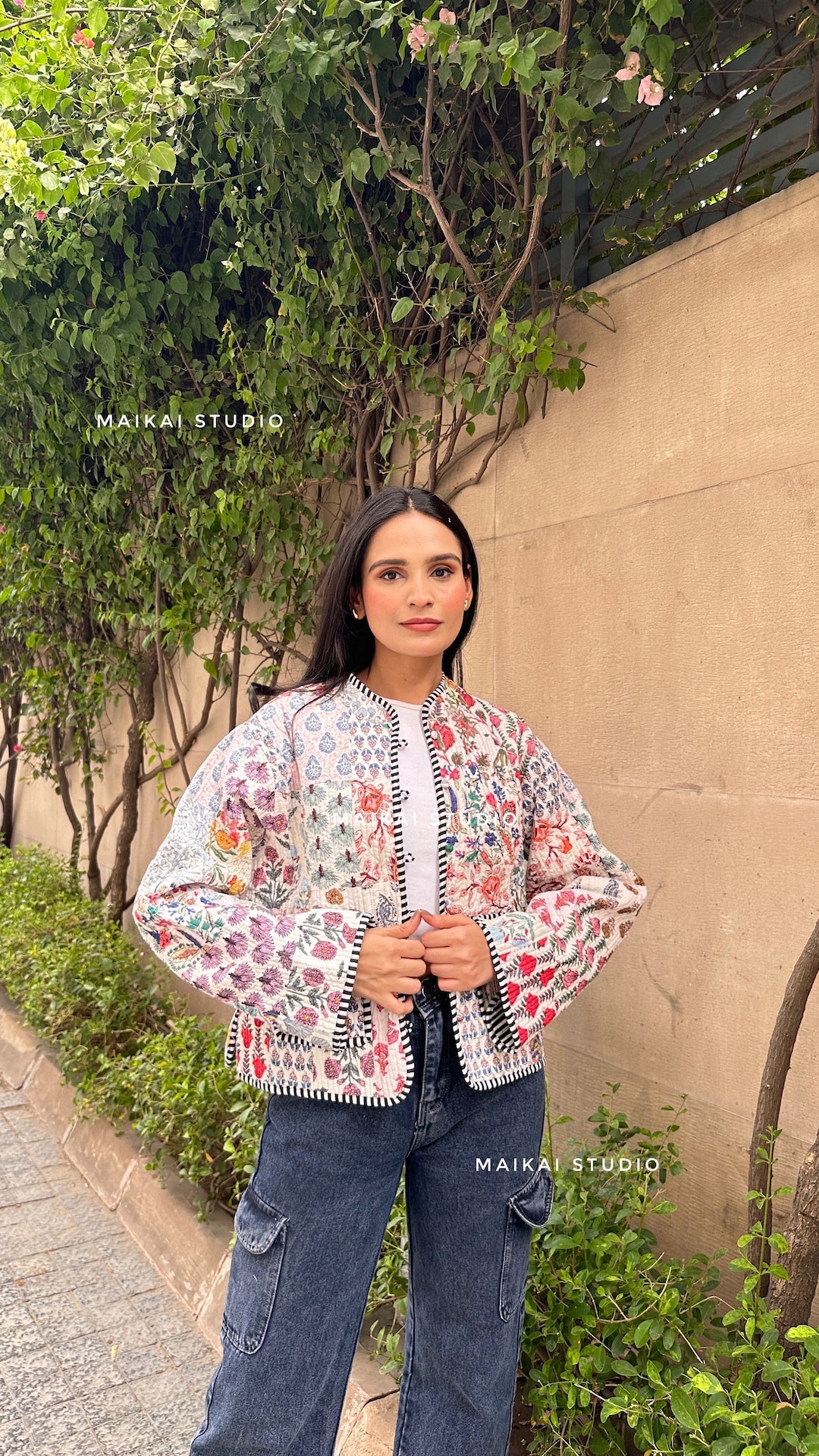 Patchwork Quilted Jackets Cotton Floral Bohemian Style Fall Winter ...