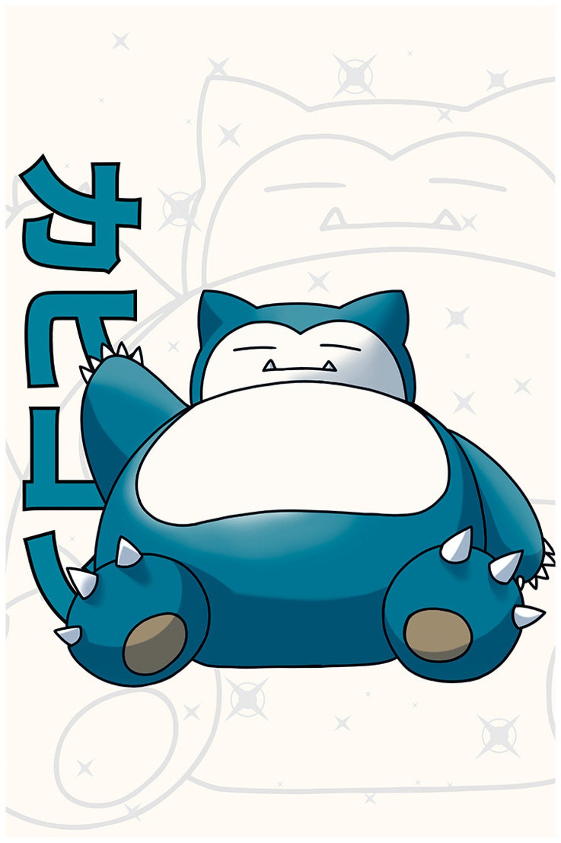 Snorlax Poster Perfect for a Gift Present Holiday - Etsy