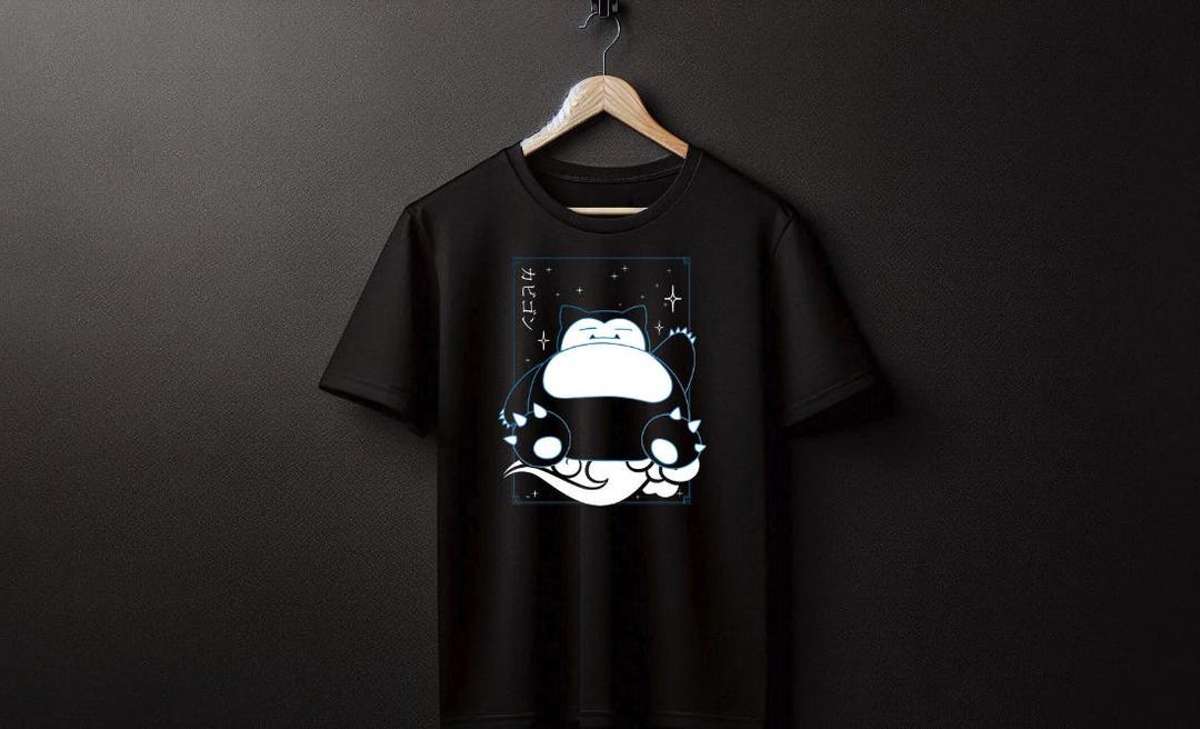 Snorlax Black Tee Perfect for a Present, Gift, Holiday, Birthday! - Etsy