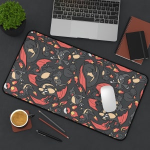 Charizard Evolution Gaming Desk Mat, Long Desk Mats, Mousepad ...