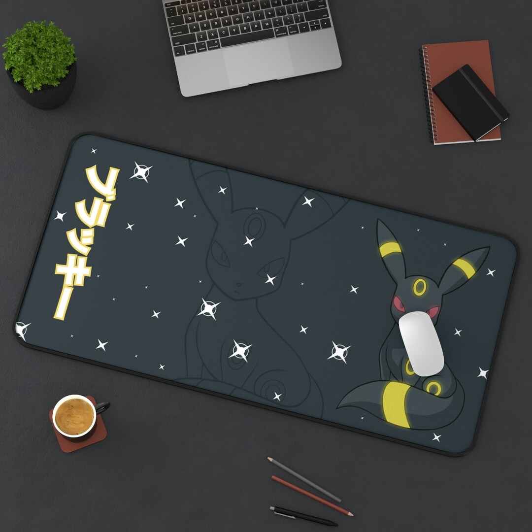 Umbreon Gaming Desk Mat, Long Desk Mats, Mousepad, Christmas Birthday ...