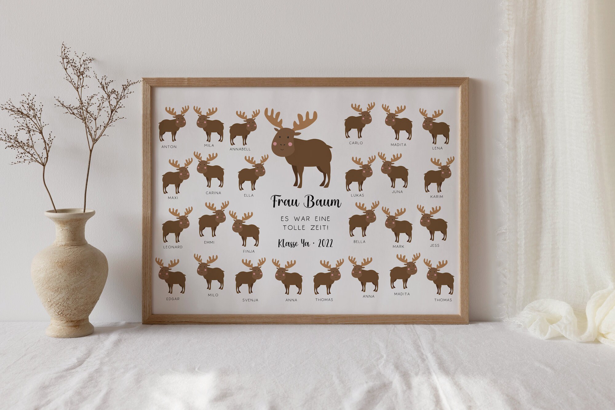 Farewell Gift Teacher Moose Poster Class Graduation Moose Class Gift ...