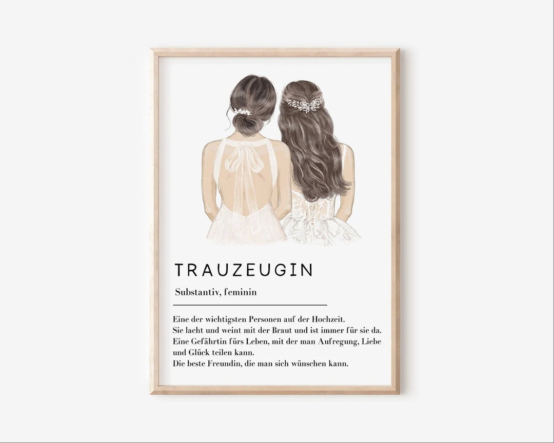 Gift Maid of Honor Definition Poster Thank You for Maid of Best Wedding ...