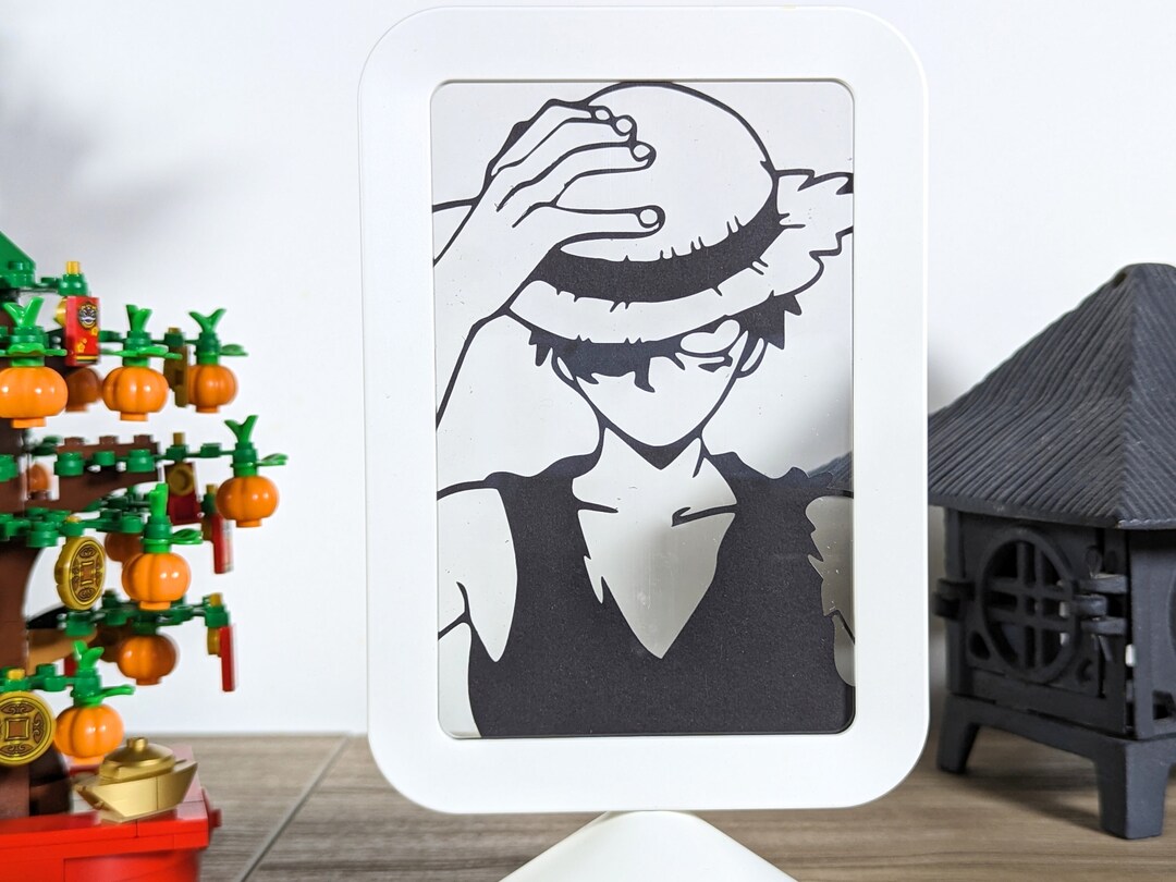 One Piece Luffy Frame Anime Decoration Cut Paper With Customizable ...