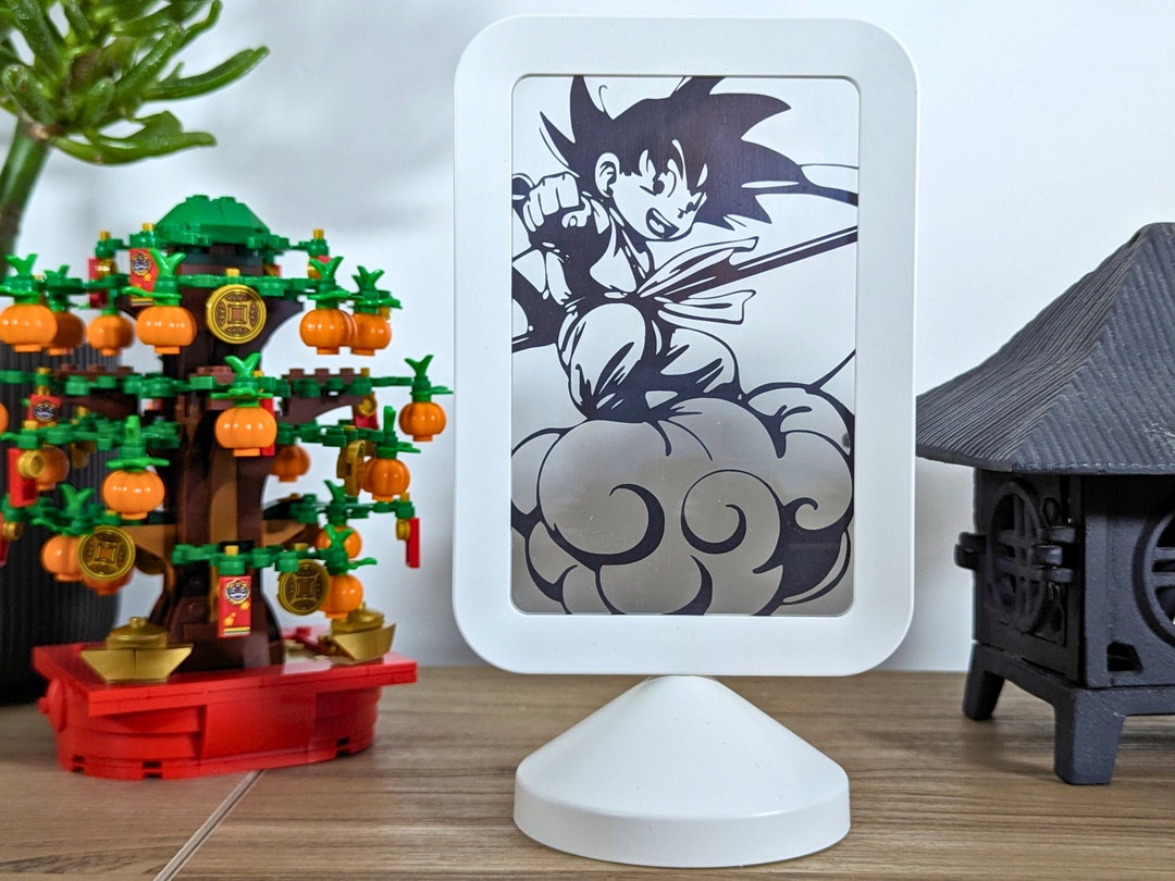 Son Goku Frame in Dragon Ball Anime Illustration Cut Paper With ...