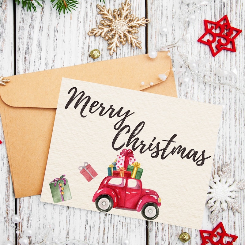 Joyeux Noel Card - Etsy