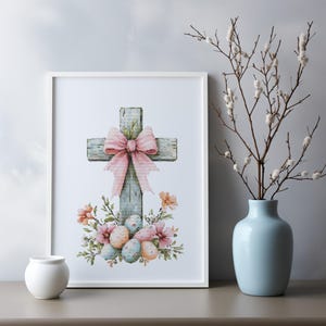 Easter Cross Stitch Pattern Modern Cross Stitch Designs Easter ...