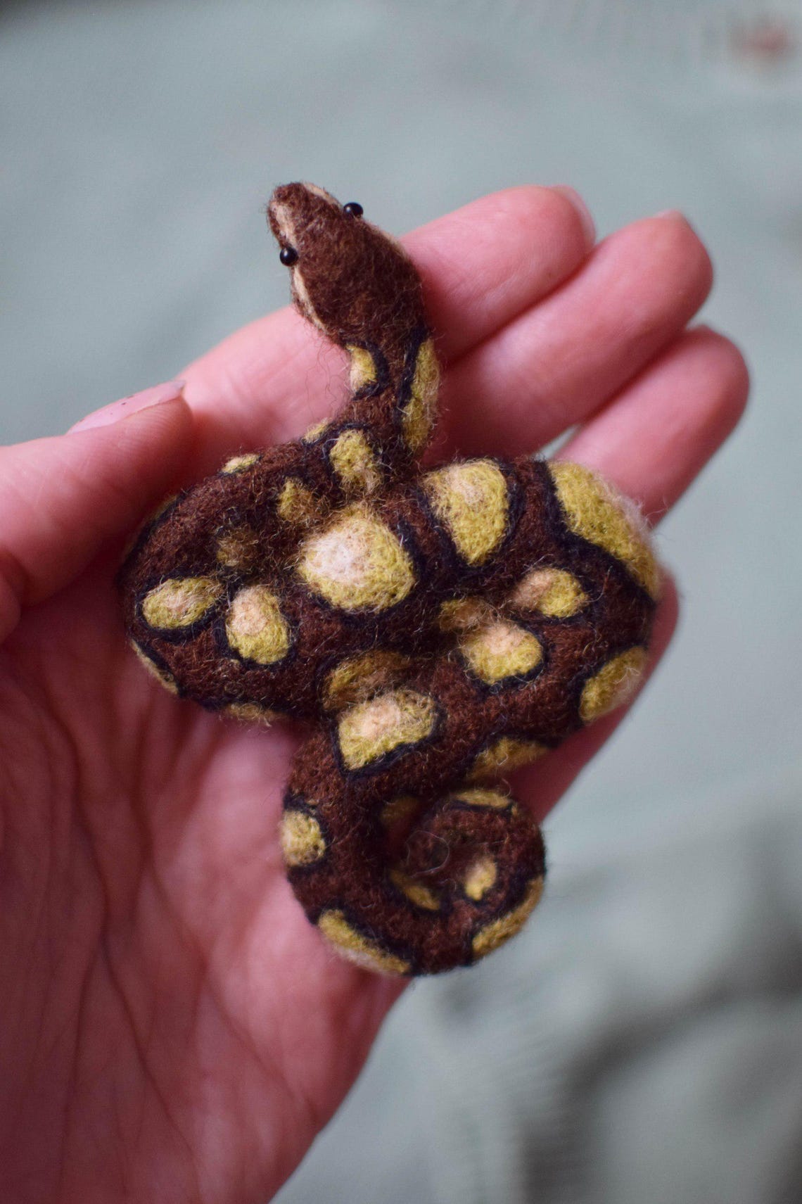Felt Tutorial Felt Snake Pattern Wool Needlefelting Snake Brooch Video ...