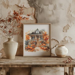 Fall Cross Stitch Pattern PDF, Counted Cross Stitch Art, Autumn ...