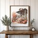 Cross Stitch Pattern With Fall Scenery, Autumn Landscape Cross Stitch ...