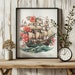 Cross Stitch Pattern With Sailboat, Counted, Vintage Sailing Ship ...