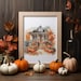 Cross Stitch Pattern With Fall Scenery Autumn Landscape Cross Stitch ...