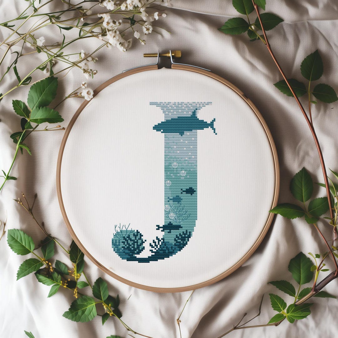 Customisable Name Cross Stitch Pattern, Counted, Family Initials ...