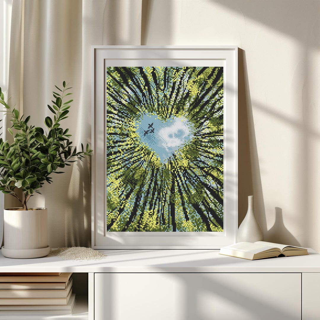 Nature Cross Stitch Pattern Pdf, Counted Cross Stitch Schemes, Forest ...