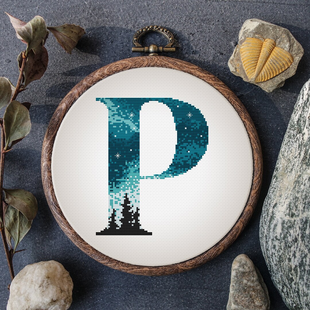 Monogram Cross Stitch Pattern, Customized Name Embroidery Pattern ...