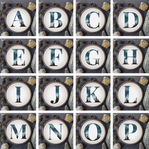 Modern Monogram M Cross Stitch Pattern Family Name Initial Embroidery ...