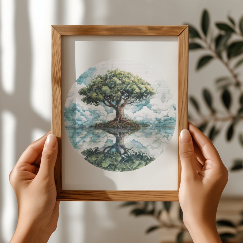 Tree of Life Cross Stitch Pattern PDF, Counted, Landscape Cross Stitch ...