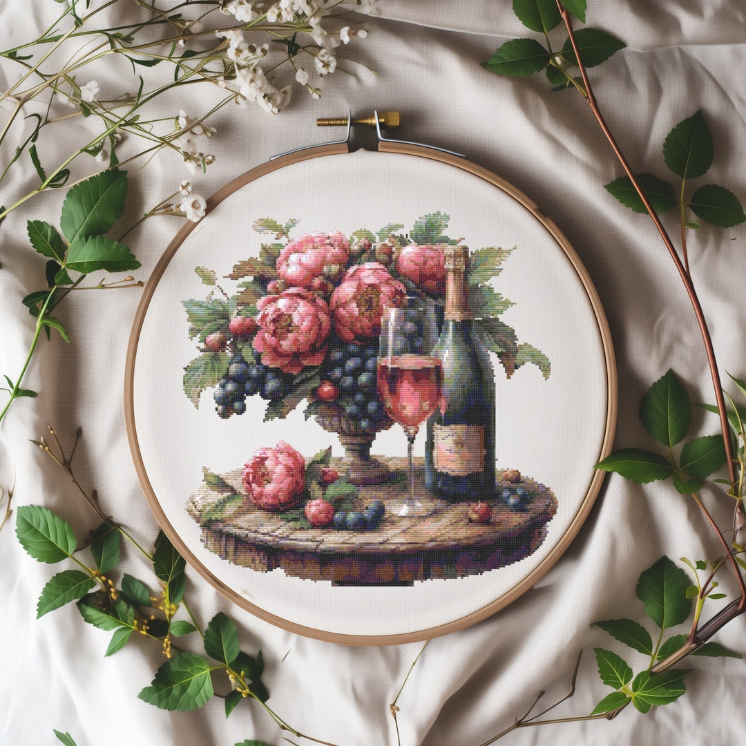 Counted Cross Stitch Pattern Pdf, Still Life Embroidery Pattern ...